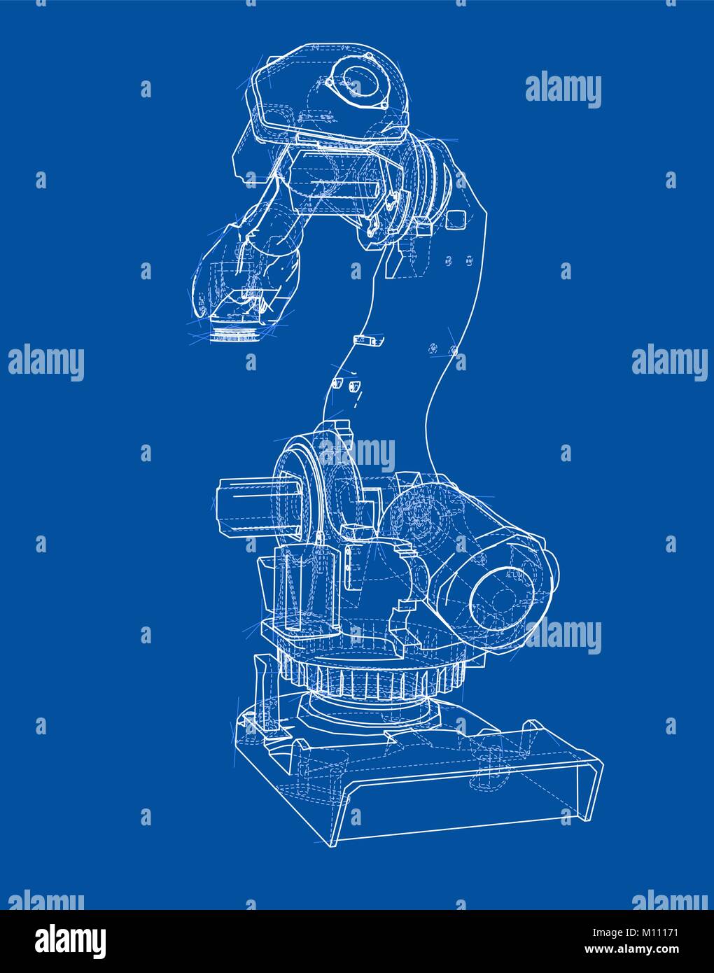 Industrial robot manipulator. Vector image Stock Vector Image & Art - Alamy