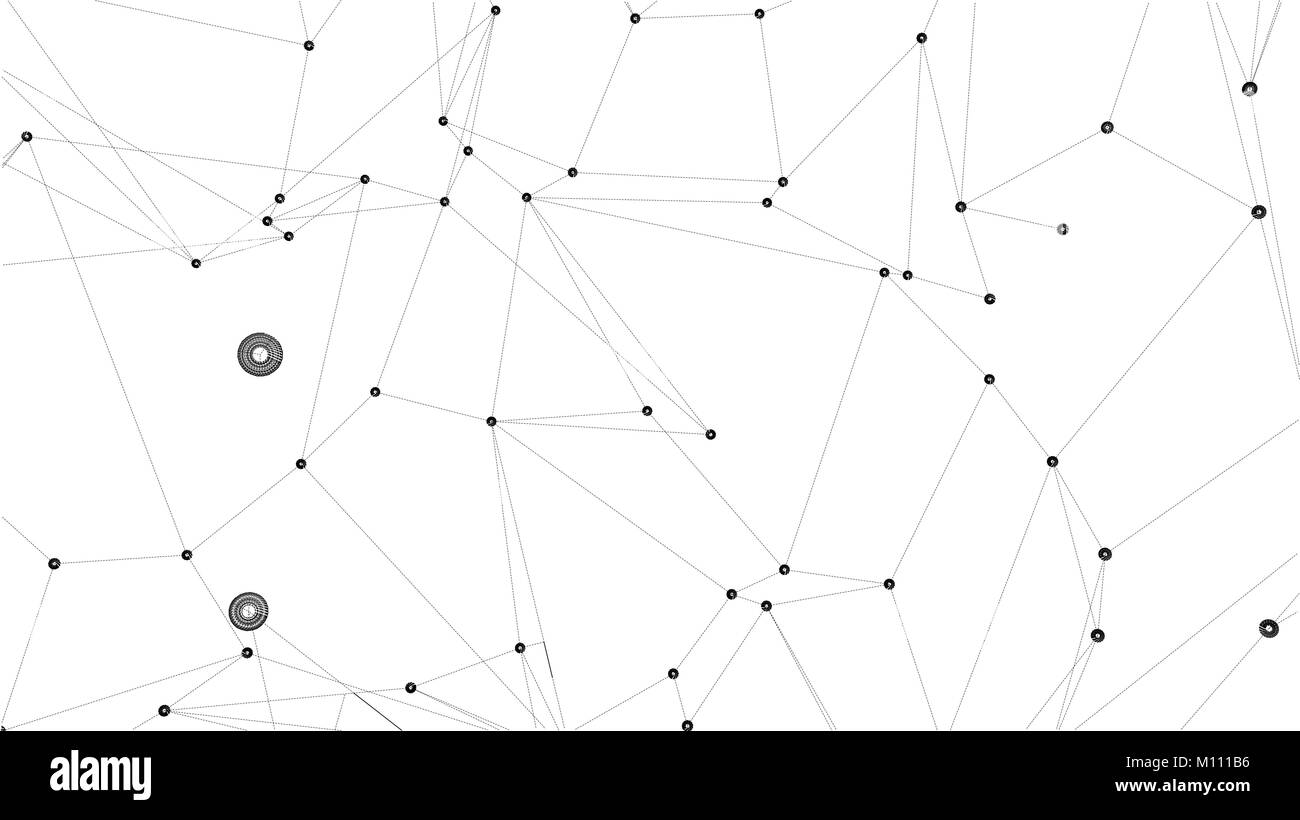 Global network connections with points and lines Stock Vector Image ...
