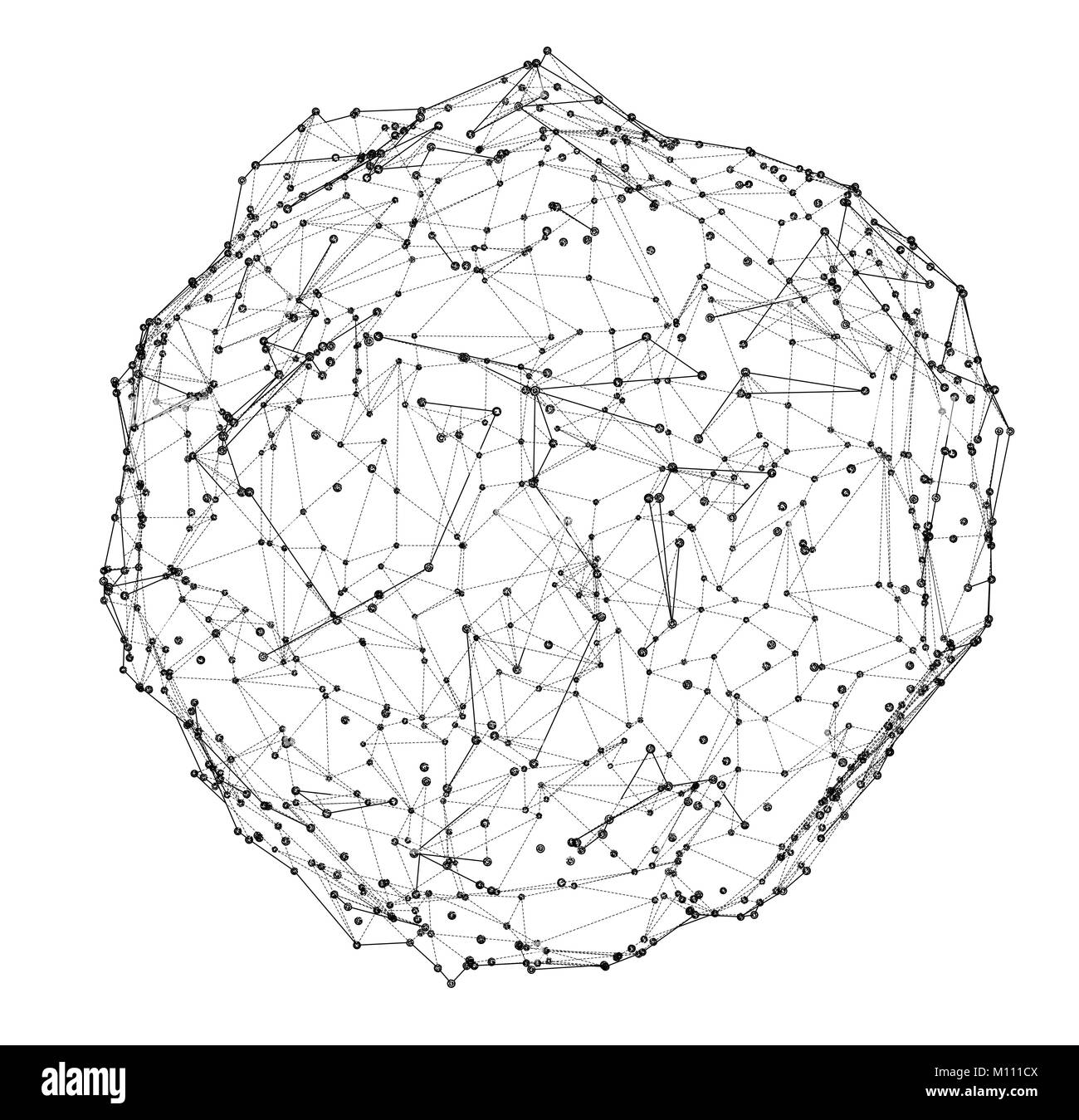 Sphere points lines Stock Vector Images - Alamy