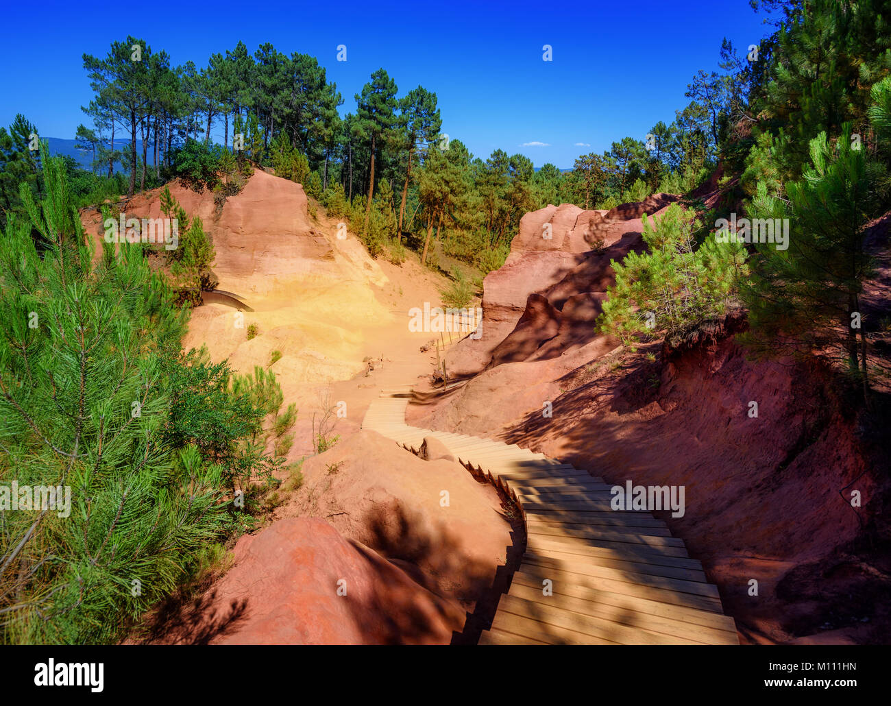 The Ochre Path (le Sentier des Ocres) through the Red Cliffs of ...