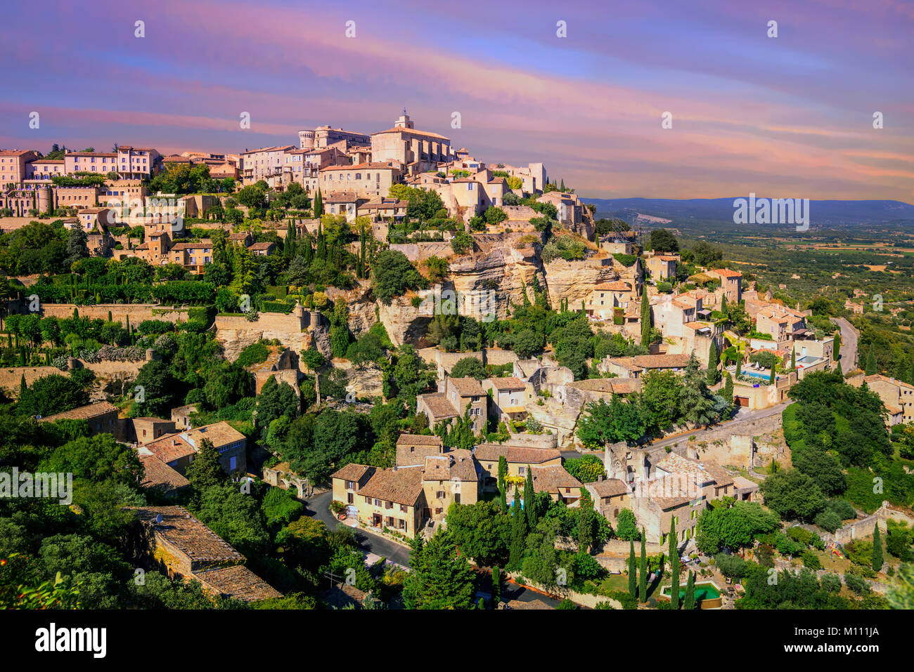 Gordes Sunrise Provence France High Resolution Stock Photography and ...