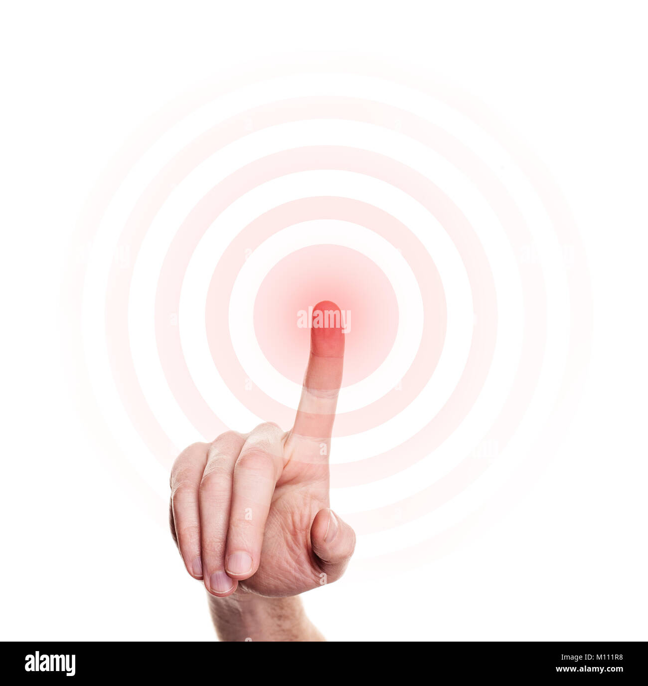 Big red button hi-res stock photography and images - Alamy
