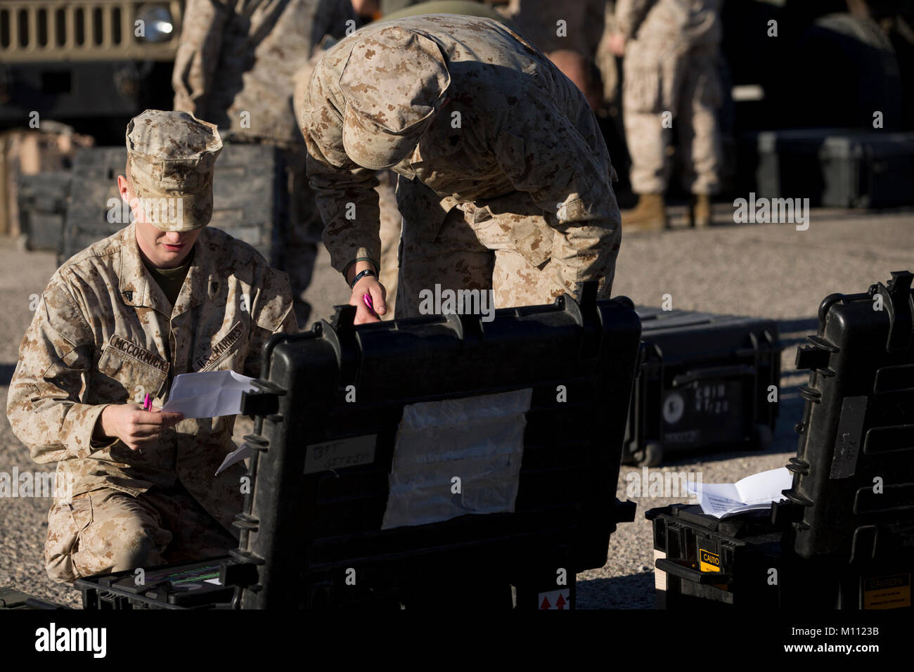 U.S. Marine Corps Cpl. Cody S. McCormick, a field radio operator ...