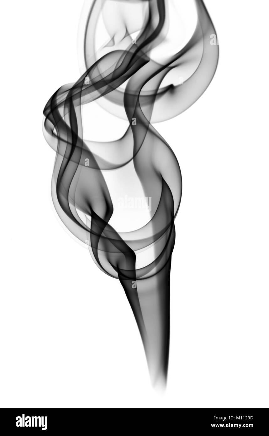 Abstract fume pattern over the white background Stock Photo - Alamy