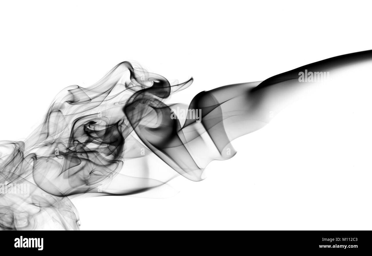 Abstract fume pattern over the white background Stock Photo - Alamy