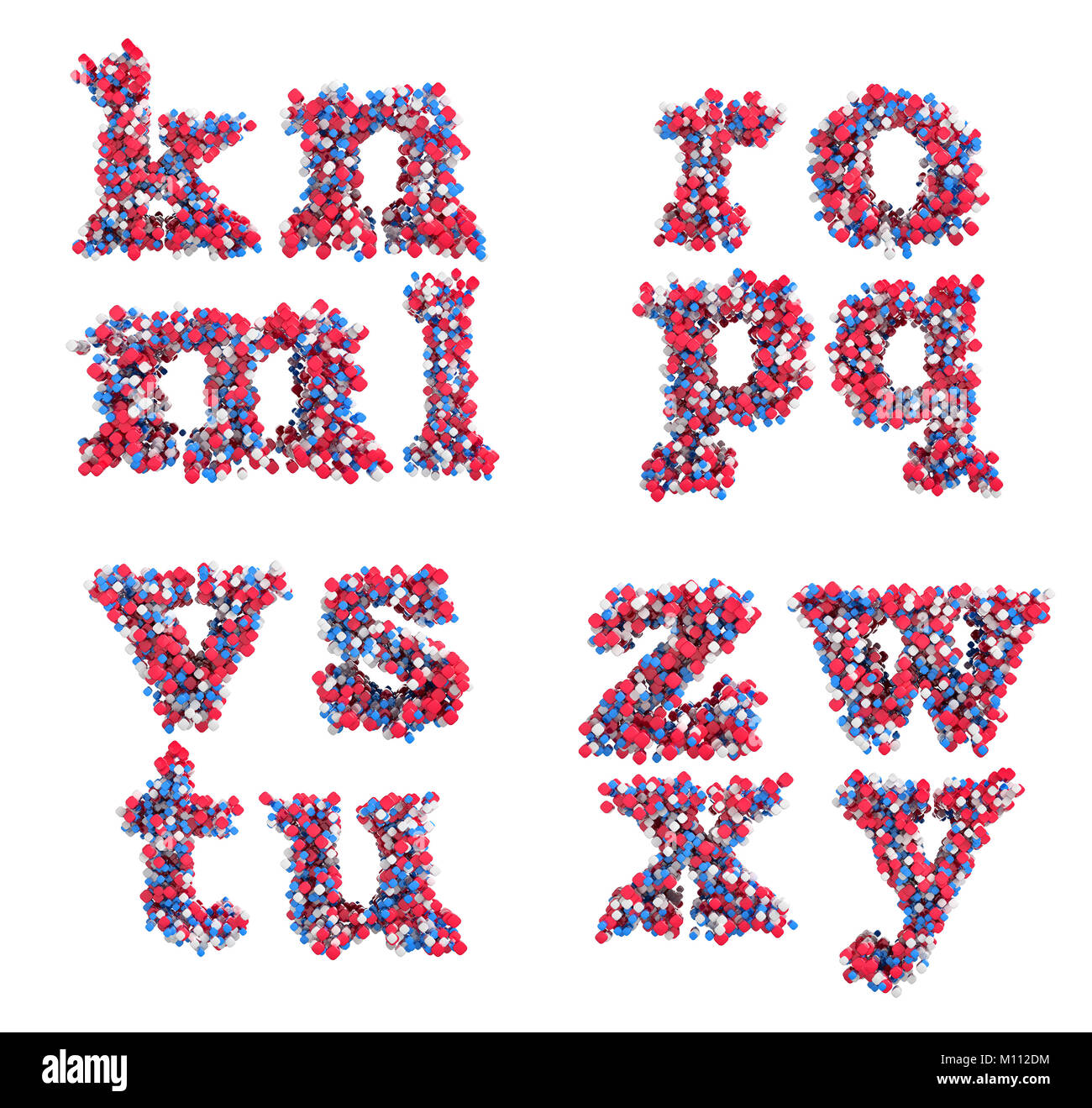 3d abstract futuristic letter hi-res stock photography and images - Alamy