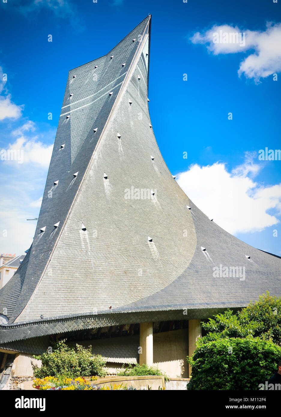Saint Joan of Arc church in Rouen (France Stock Photo - Alamy