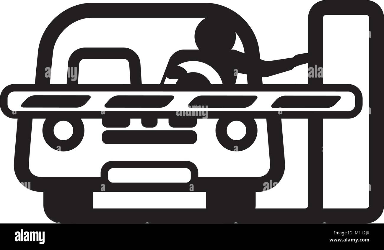 Car park entry gate Stock Vector Images - Alamy