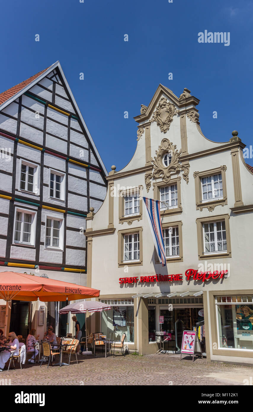 Old house with decorated facade in Warendorf, Germany Stock Photo - Alamy