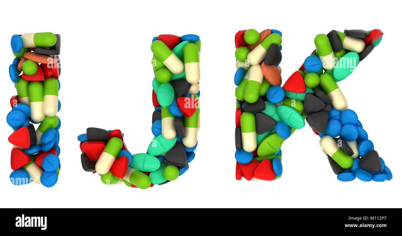 Medical font Cut Out Stock Images & Pictures - Alamy