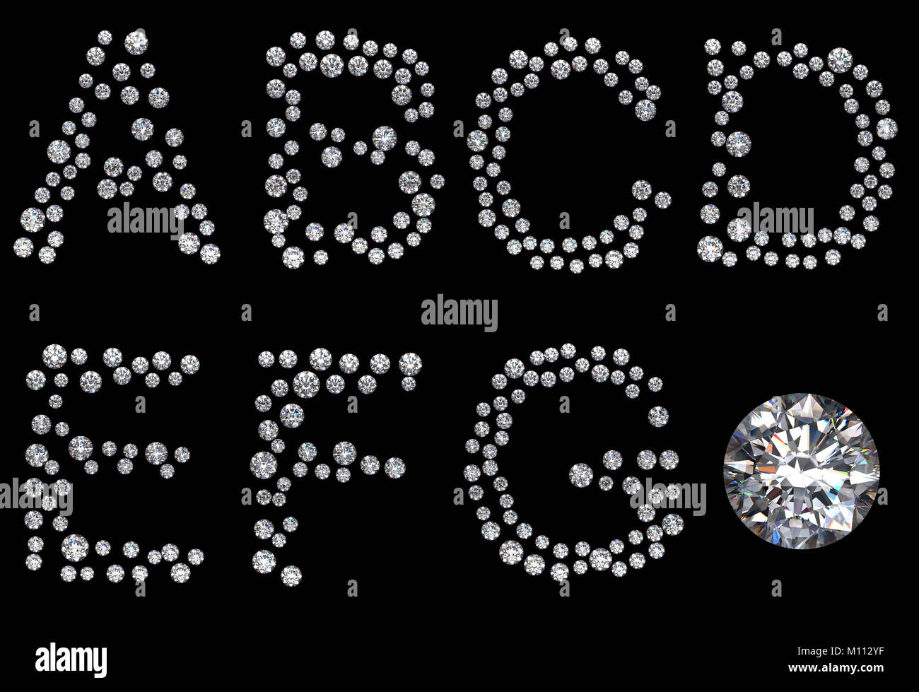 Alphabet D In Diamond