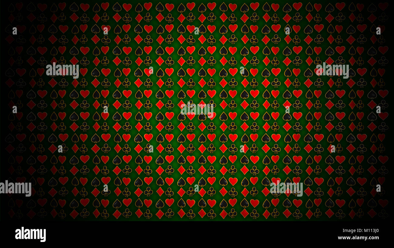 Card suits and poker. Vignetted Red and black texture background Stock ...