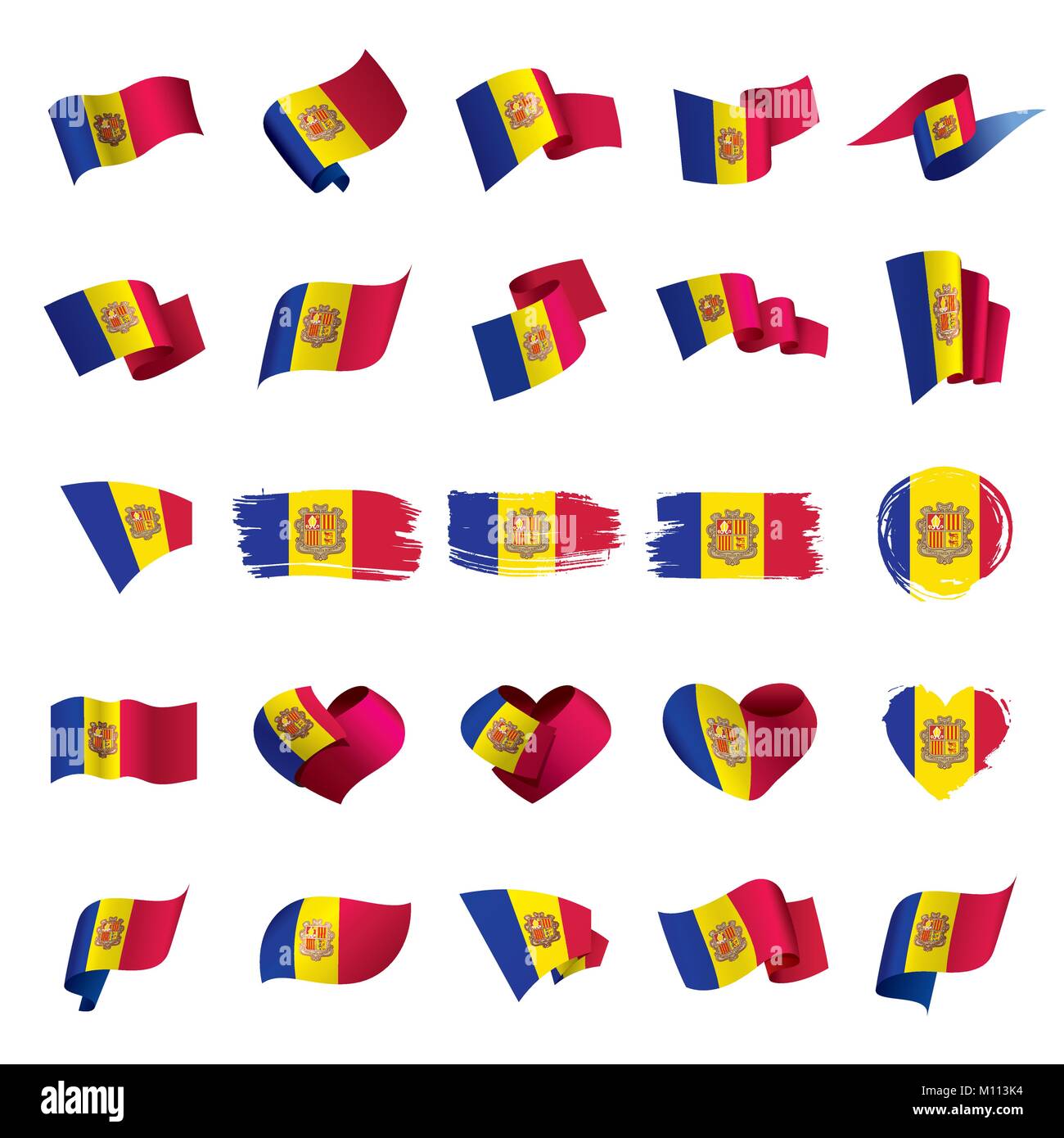 Andora flag, vector illustration Stock Vector Image & Art - Alamy