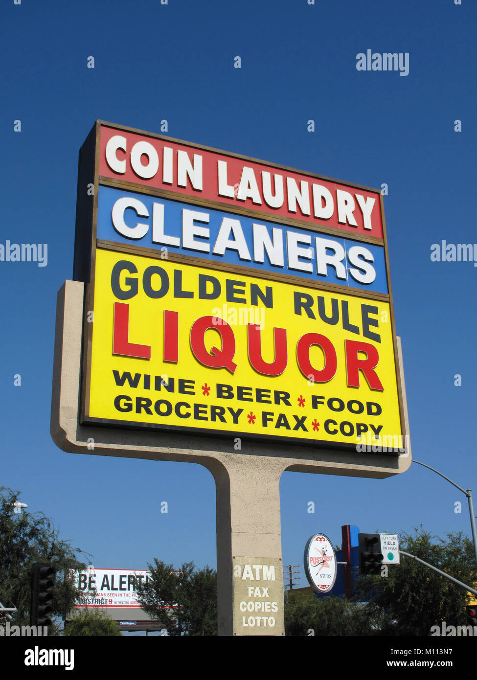 Signs in Los Angeles California America Stock Photo - Alamy
