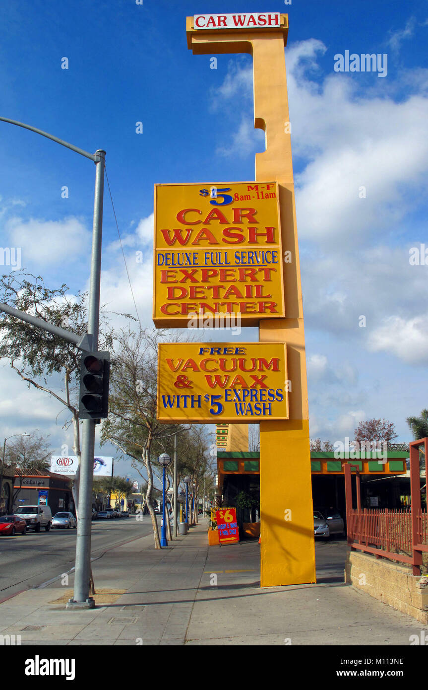 Signs in Los Angeles California America Stock Photo - Alamy