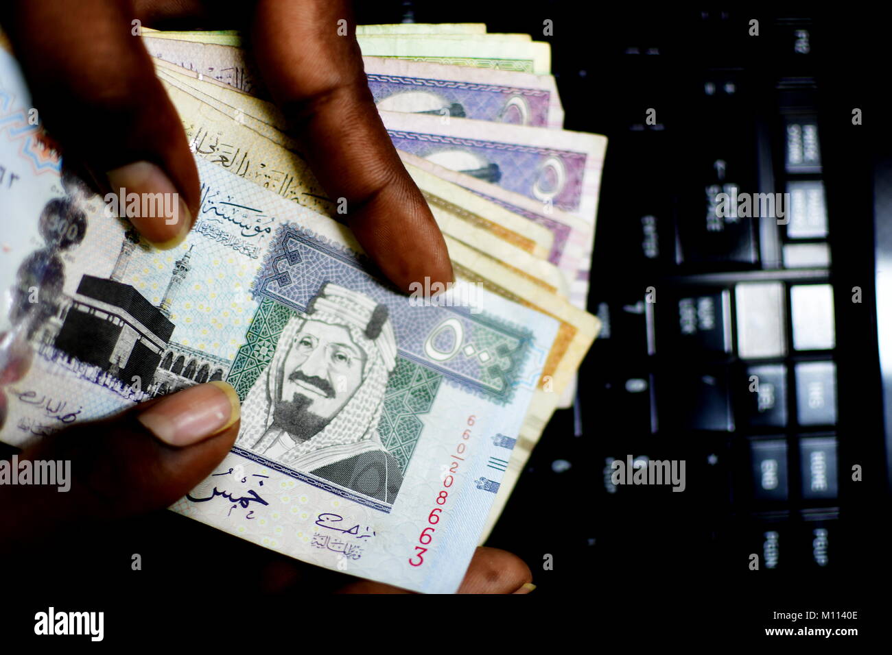 Banknotes of Saudi Arabia Riyals Stock Photo - Alamy