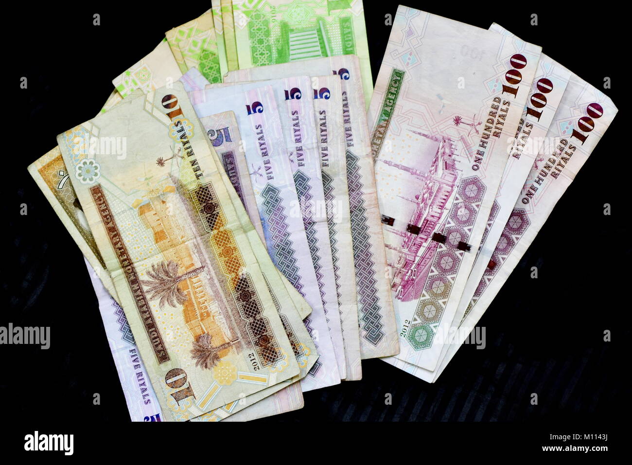 Banknotes of Saudi Arabia Riyals Stock Photo - Alamy