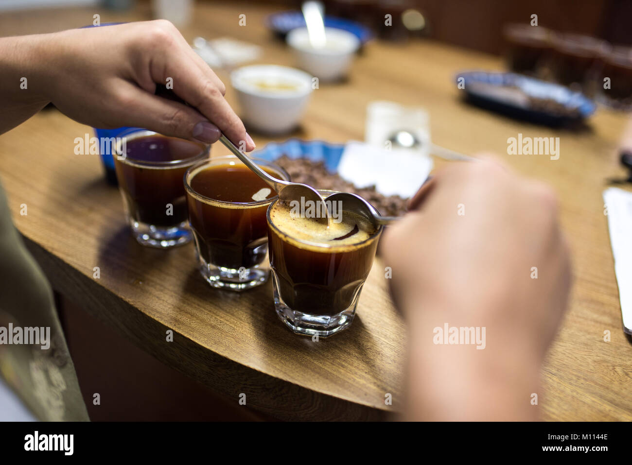 Professional coffee cupping and coffee tasting in Medellin, Antioquia ...