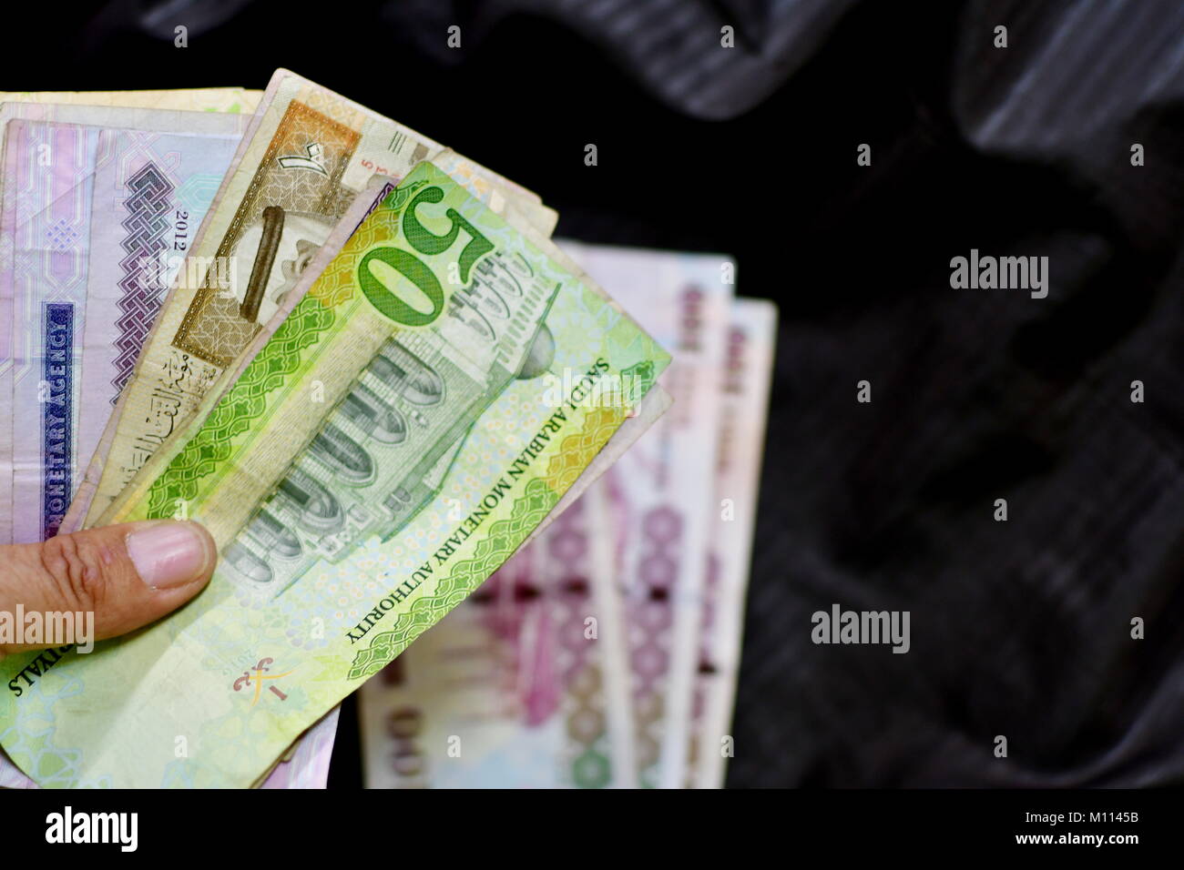 Banknotes of Saudi Arabia Riyals Stock Photo - Alamy