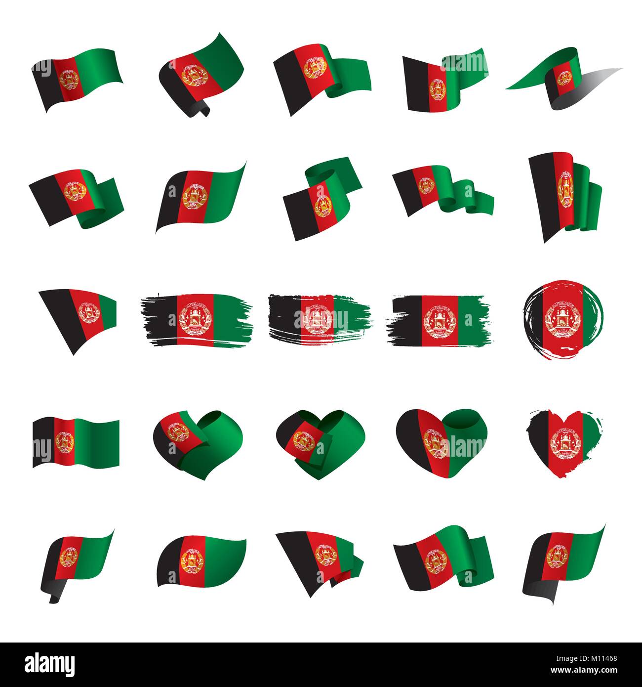 Afghanistan flag, vector illustration Stock Vector Image & Art - Alamy
