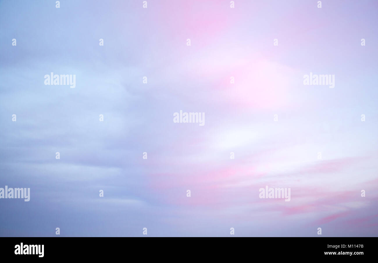 Colorful dawn/dusk sky, with pink and blue light clouds, background ...