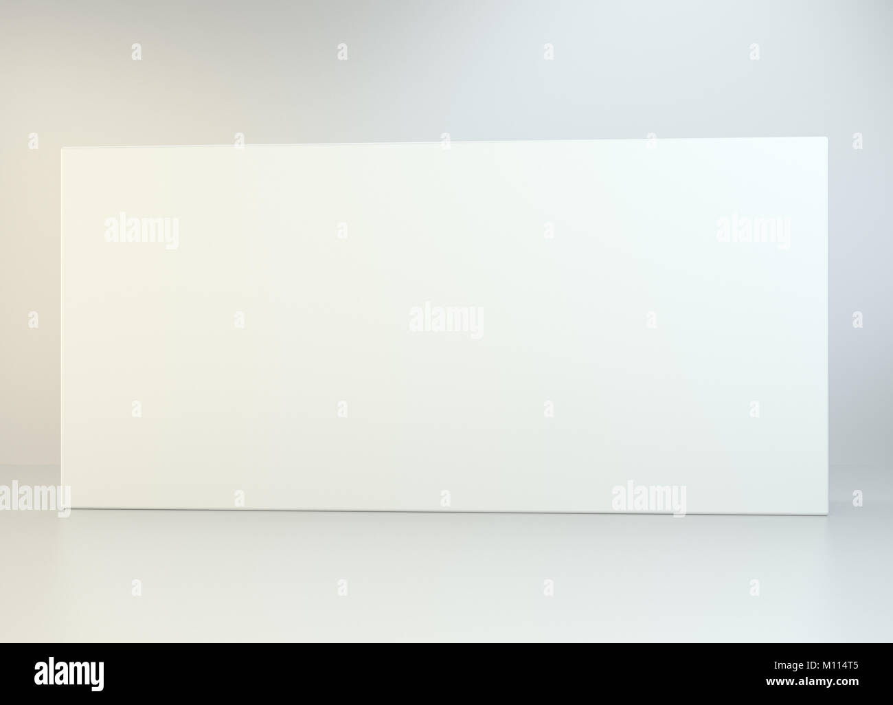 Blank tall box. 3d illustration on studio background. 3D Illustration ...