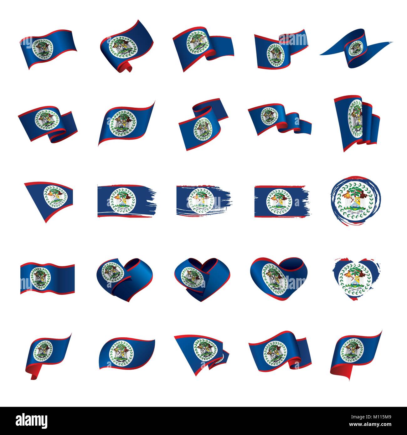 Belize flag, vector illustration Stock Vector Image & Art - Alamy