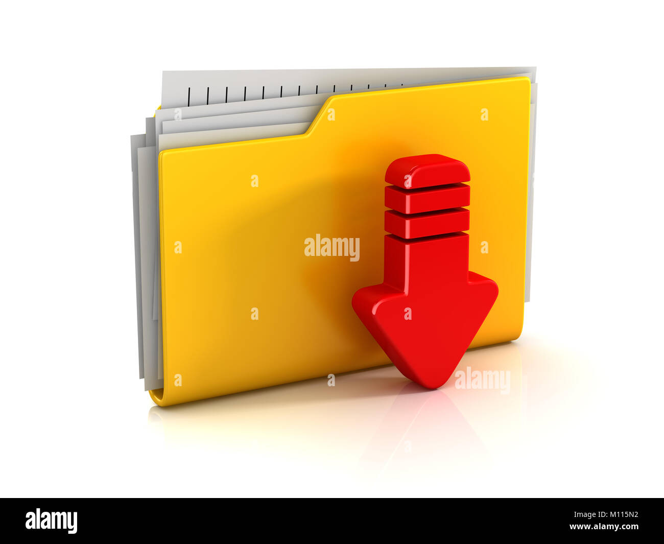 Download file folder icon 3d hi-res stock photography and images - Alamy