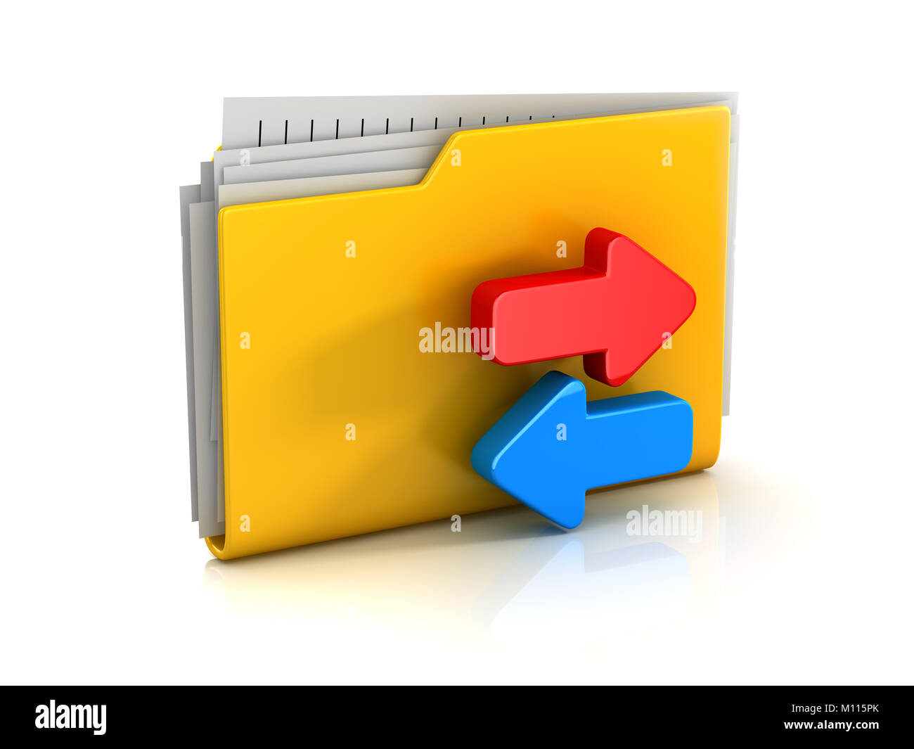 File Transfer Concept , This is a 3d rendered computer generated image ...