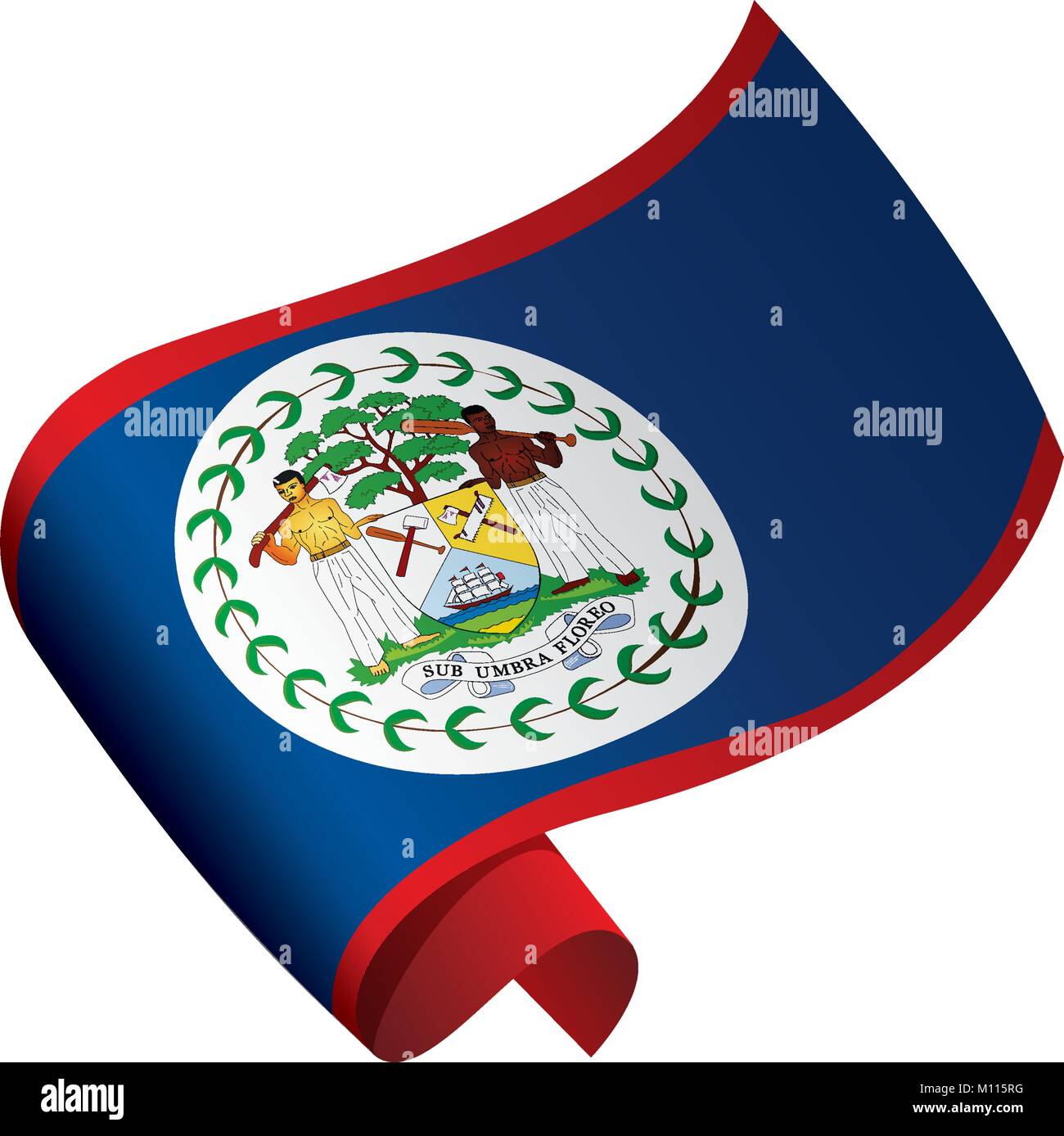 Belize flag, vector illustration Stock Vector Image & Art - Alamy