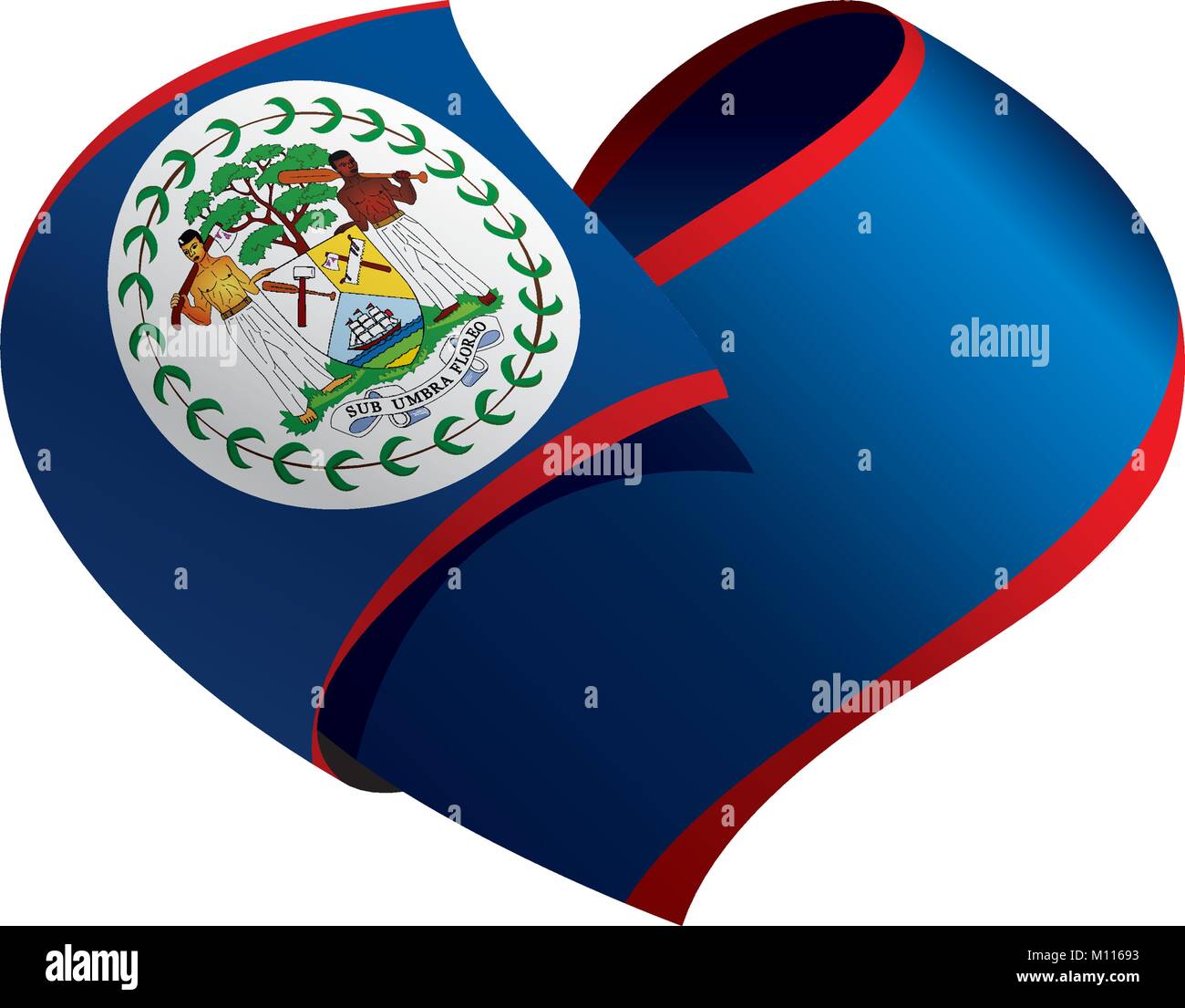 Belize flag, vector illustration Stock Vector Image & Art - Alamy