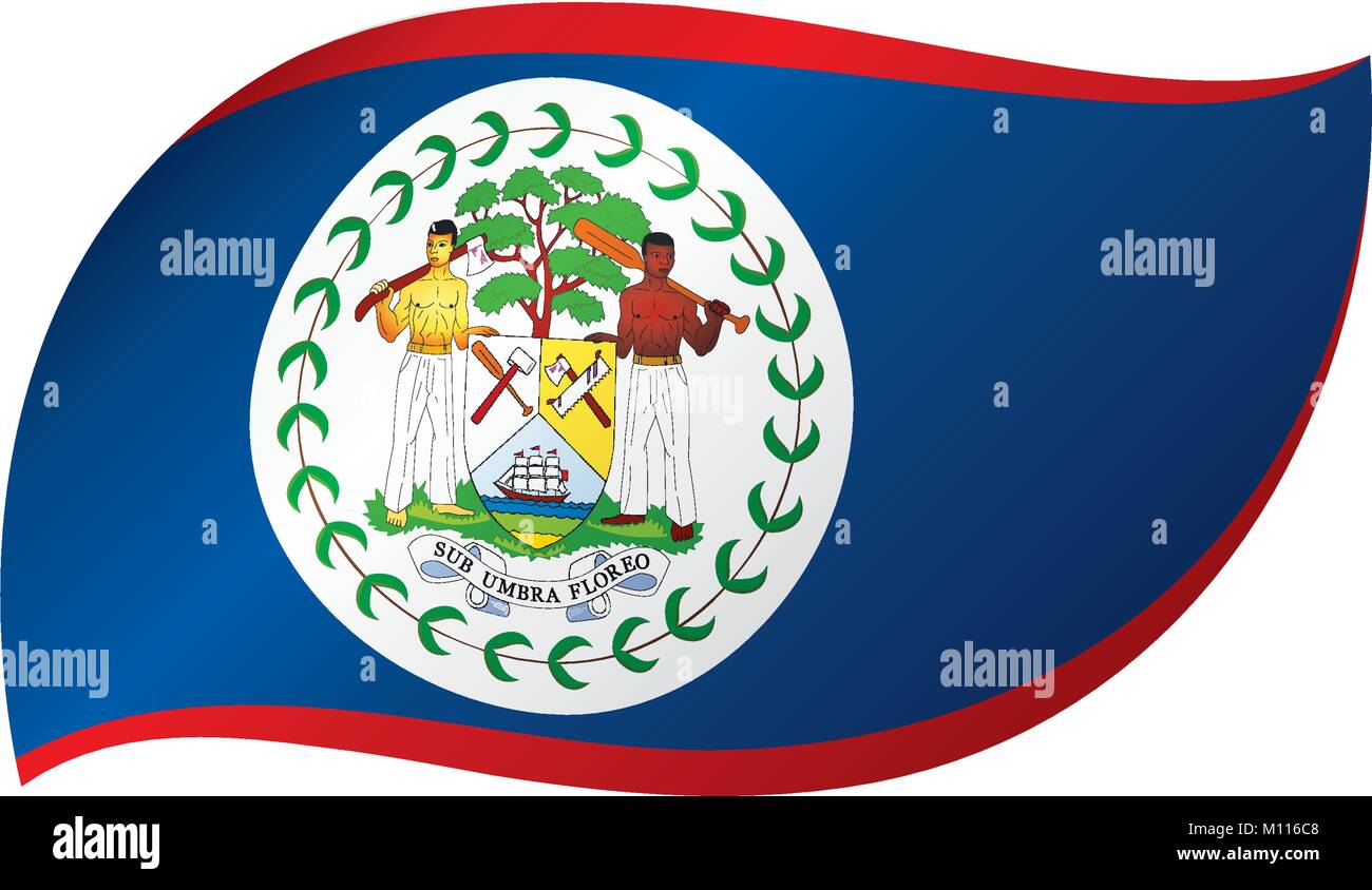Belize flag, vector illustration Stock Vector Image & Art - Alamy