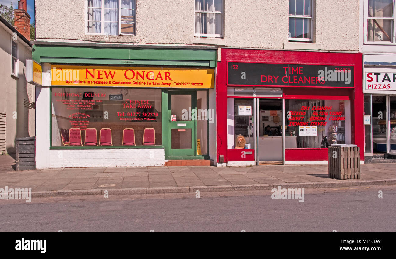Chipping Ongar, Shops High Street, Essex, England Stock Photo - Alamy