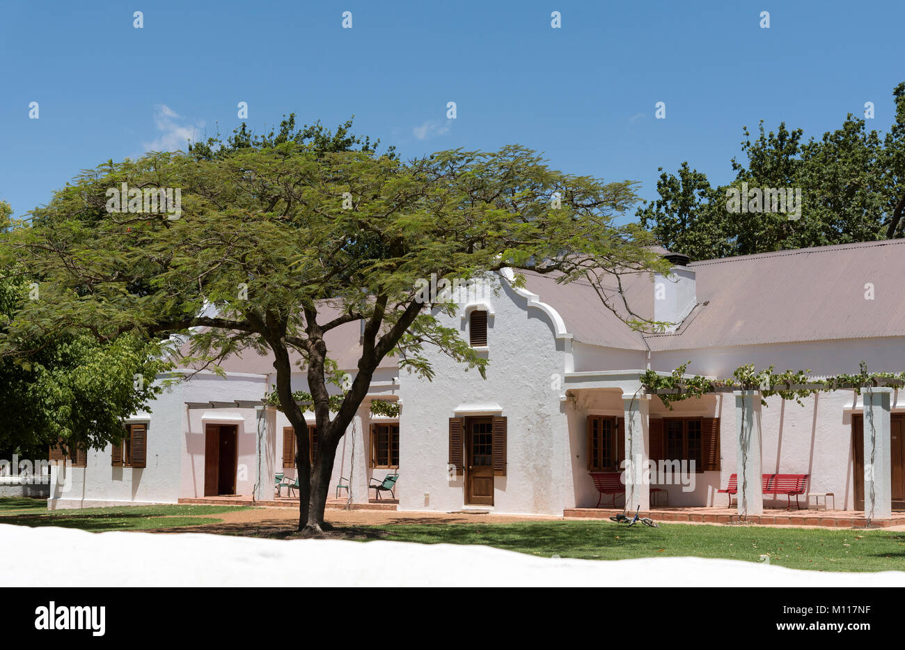 Simondium near Paarl Western Cape South Africa. Circa 2017. Cape Dutch ...