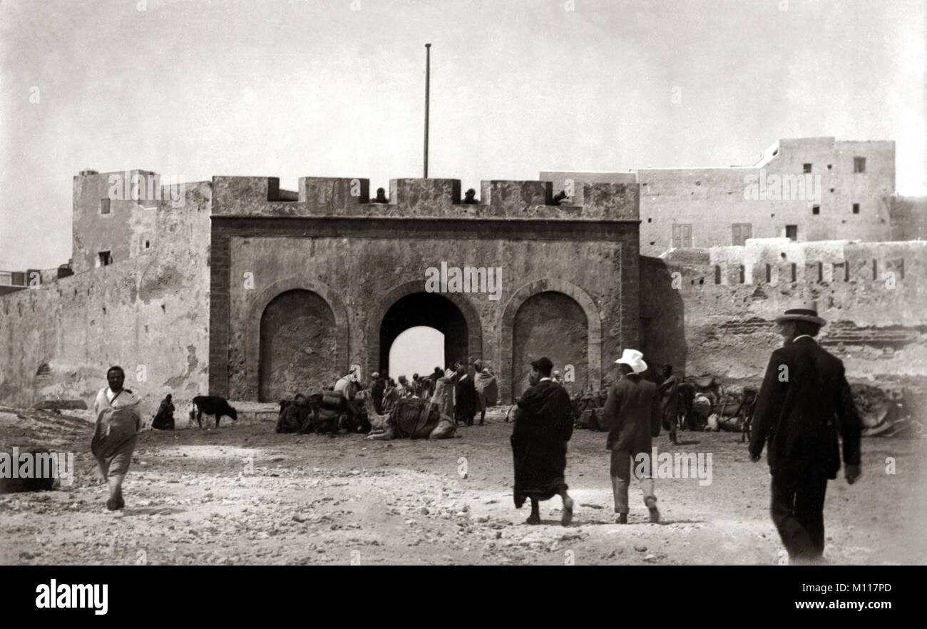 Street scene, Tangier, Morocco, c.1900 Stock Photo - Alamy
