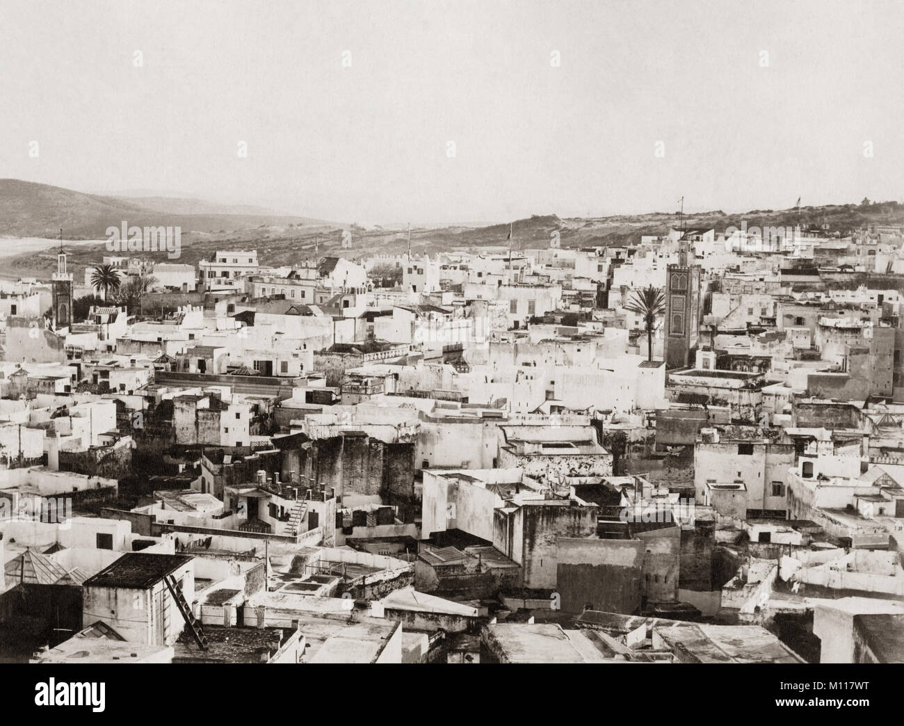 View of Tangier, Morocco, c.1890's Stock Photo - Alamy
