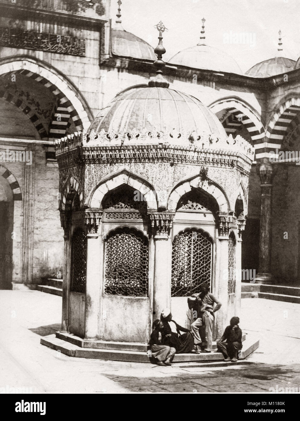 Water fountain, Constantinople (Istanbul), Turkey, c.1880 Stock Photo ...