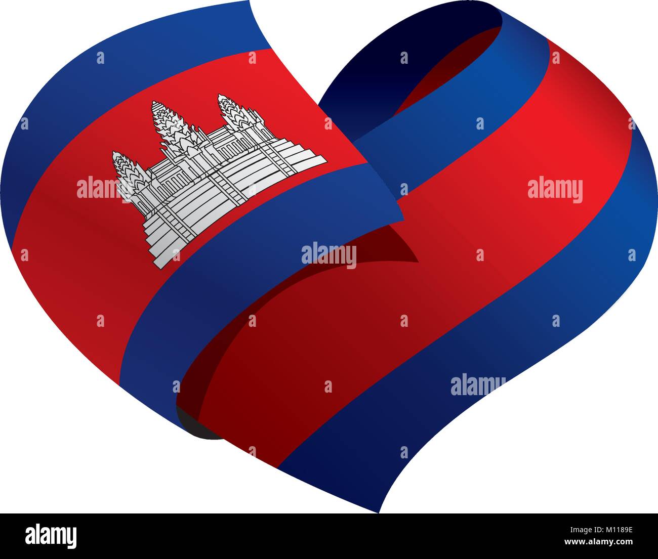 Cambodia flag, vector illustration Stock Vector Image & Art - Alamy