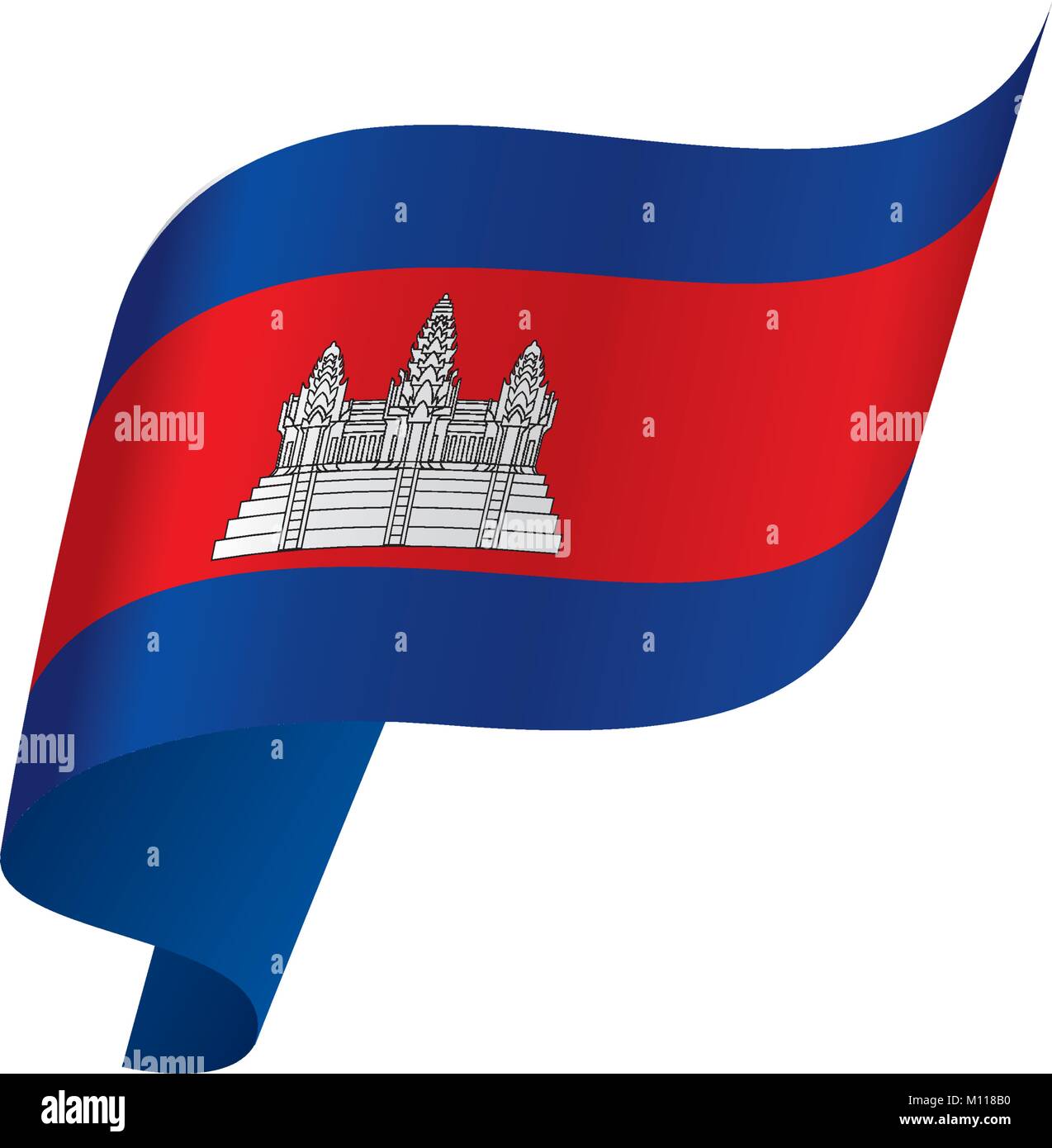 Cambodia flag, vector illustration Stock Vector Image & Art - Alamy