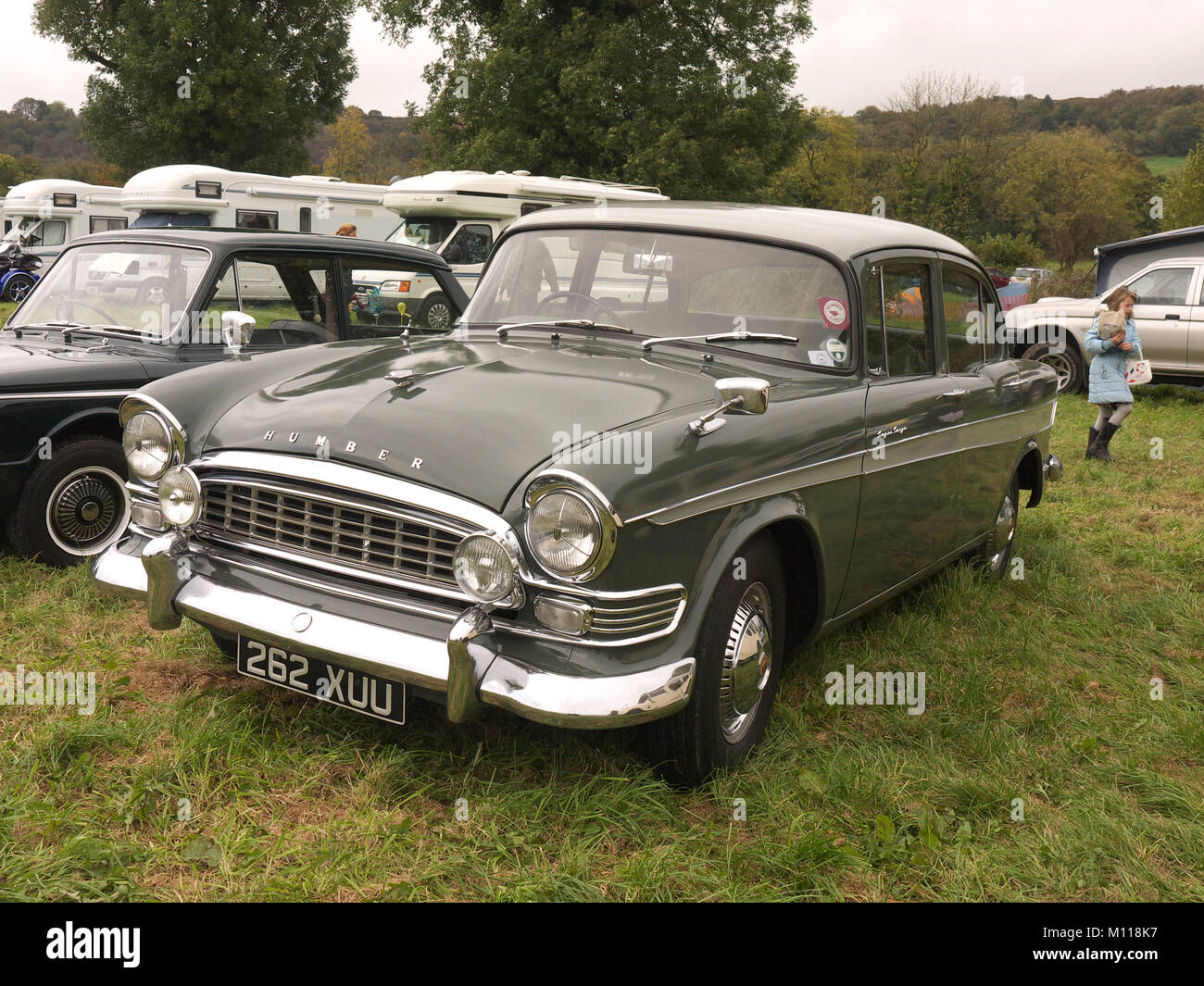 Classic Humber car at Ashover festival of lights Stock Photo - Alamy