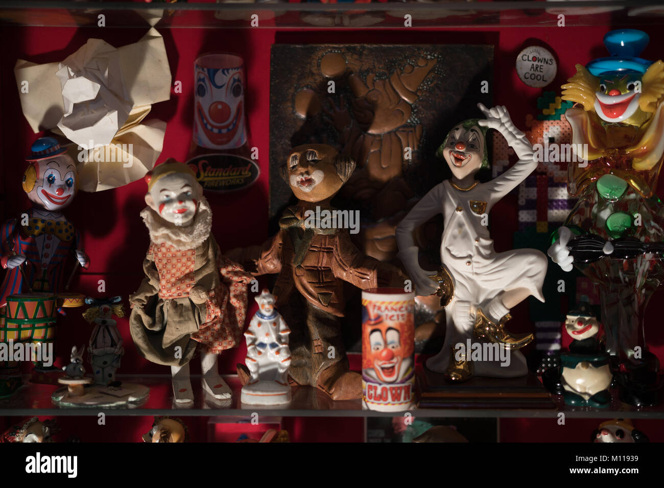 Items in the Clowns Gallery and Museum in London. Photo date: Thursday ...