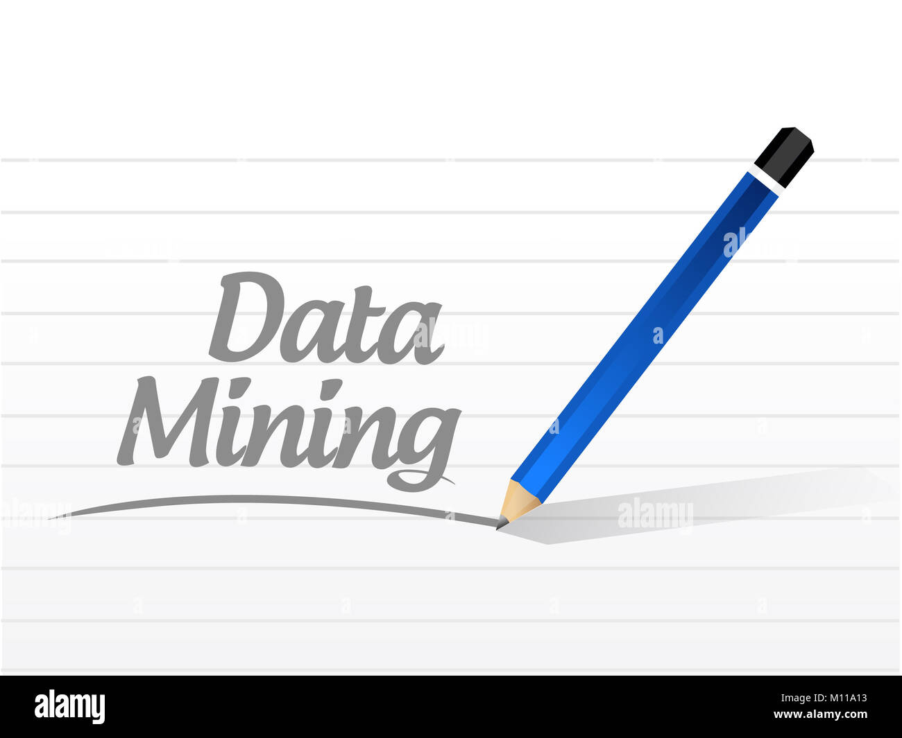 data mining message concept illustration design isolated over white ...