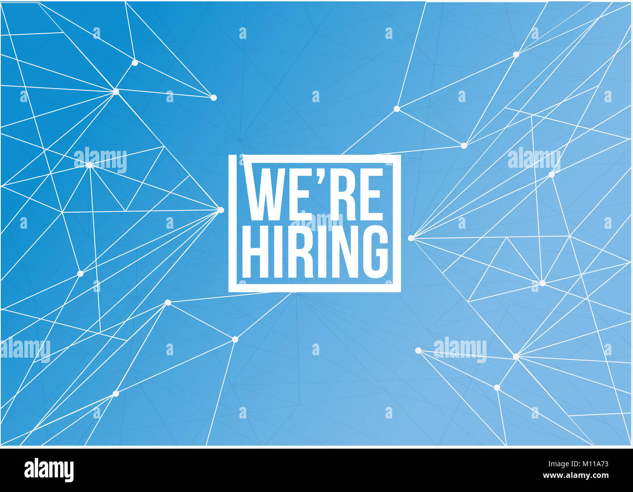 we are hiring network link connection sign concept illustration design ...