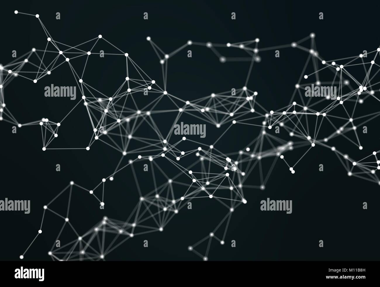 Image of abstract connected dots Stock Photo - Alamy