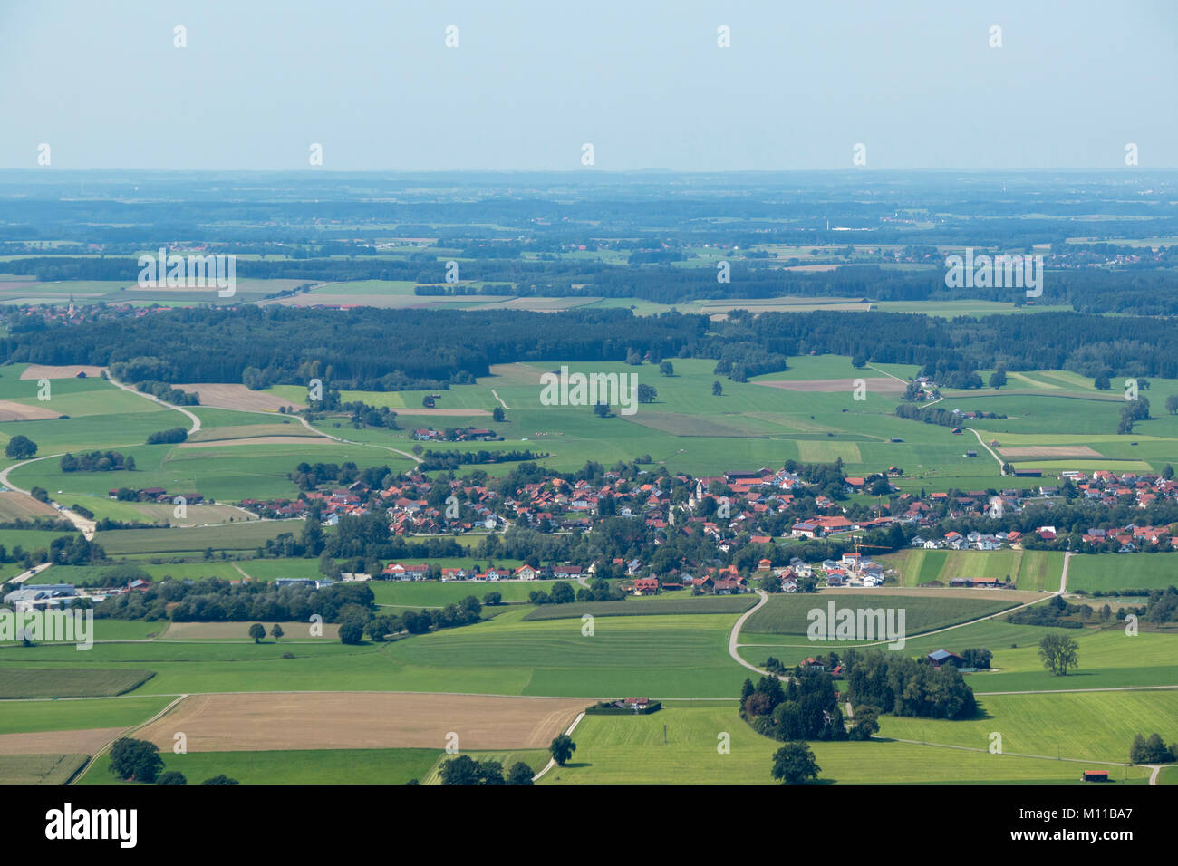 Aerial view of Finning, Bavaria, Germany Stock Photo - Alamy