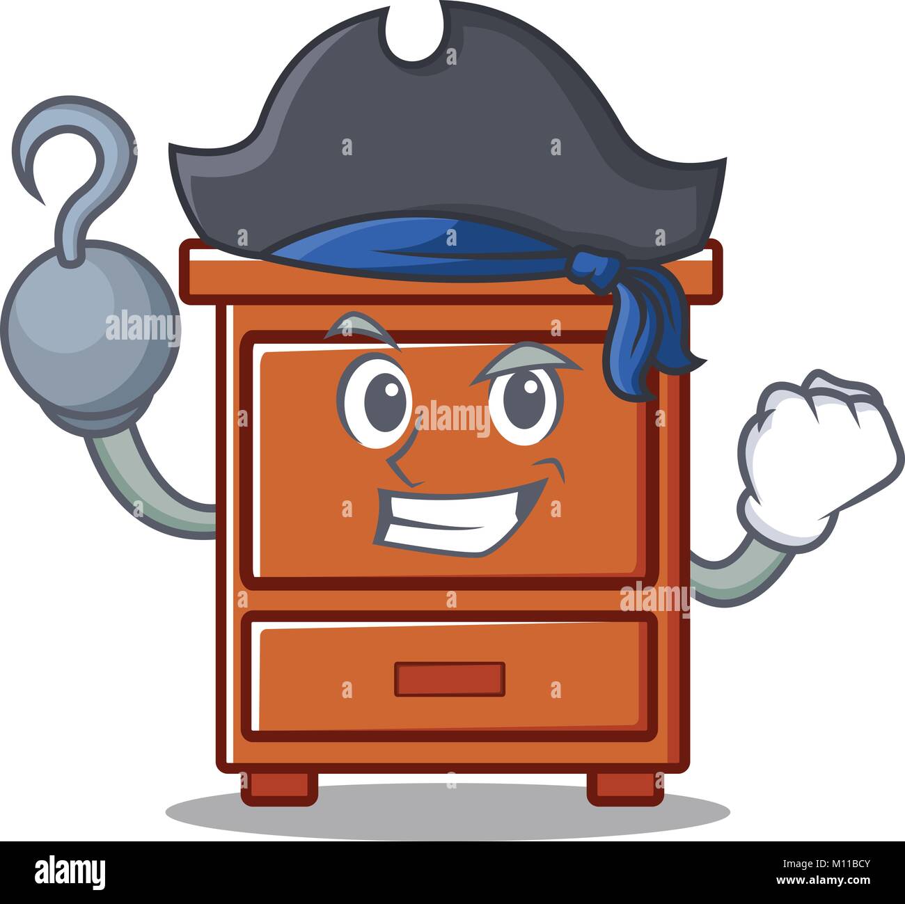 Pirate wooden drawer character cartoon Stock Vector Image & Art - Alamy