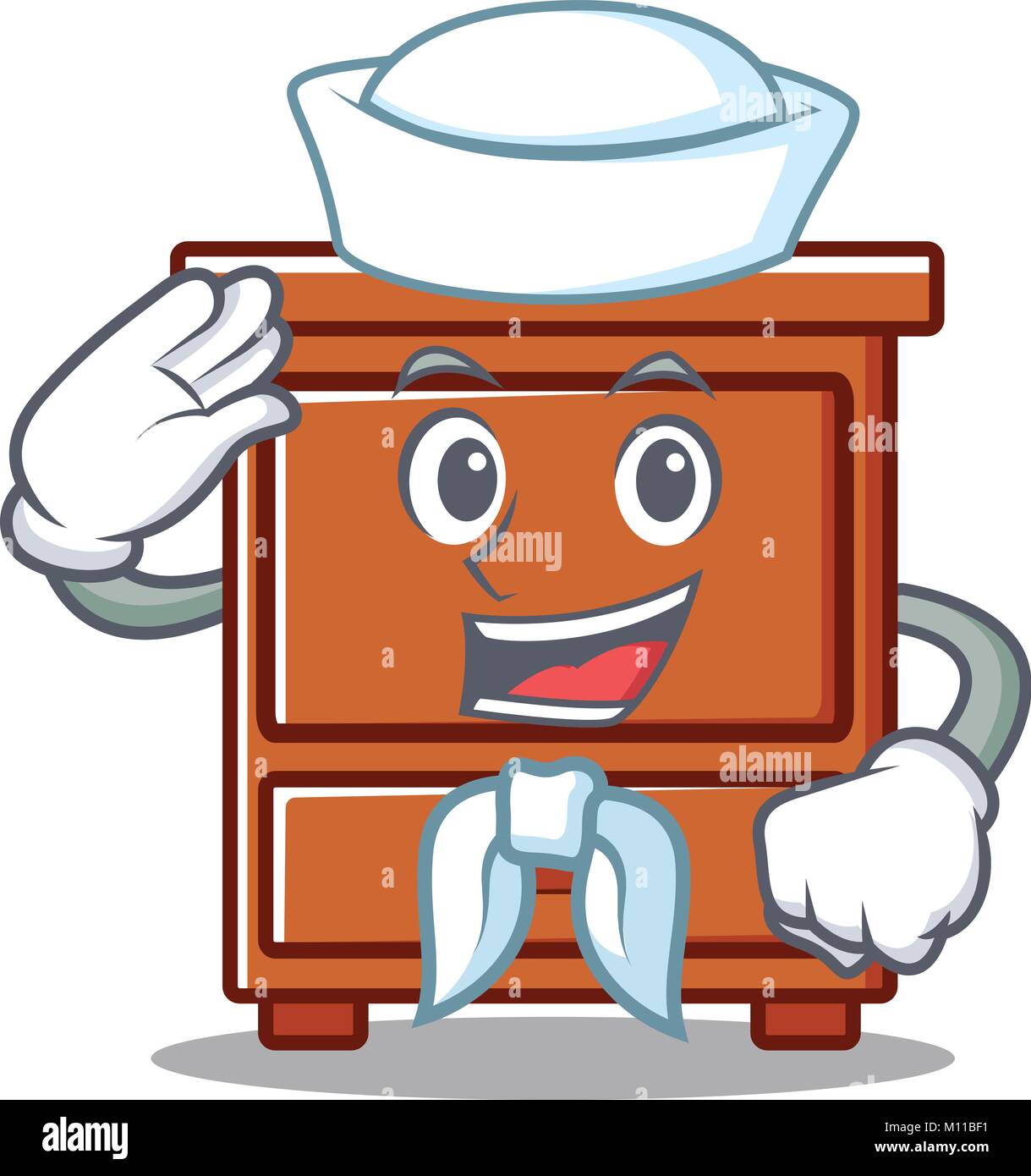 Sailor wooden drawer character cartoon Stock Vector Image & Art - Alamy