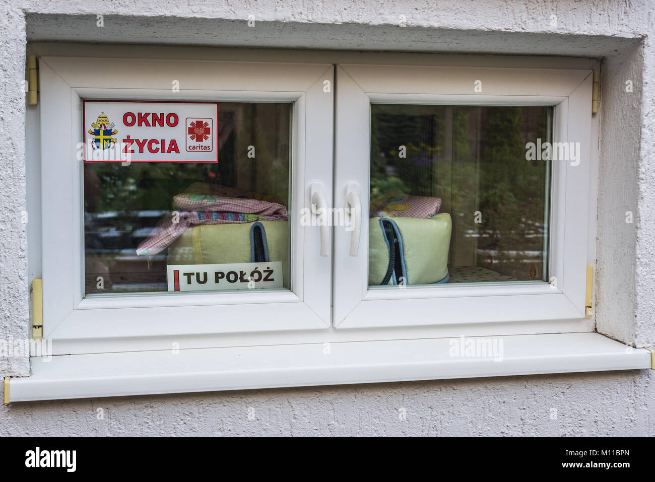 So called Baby hatch or Baby box (or Window of Life in Poland) for ...
