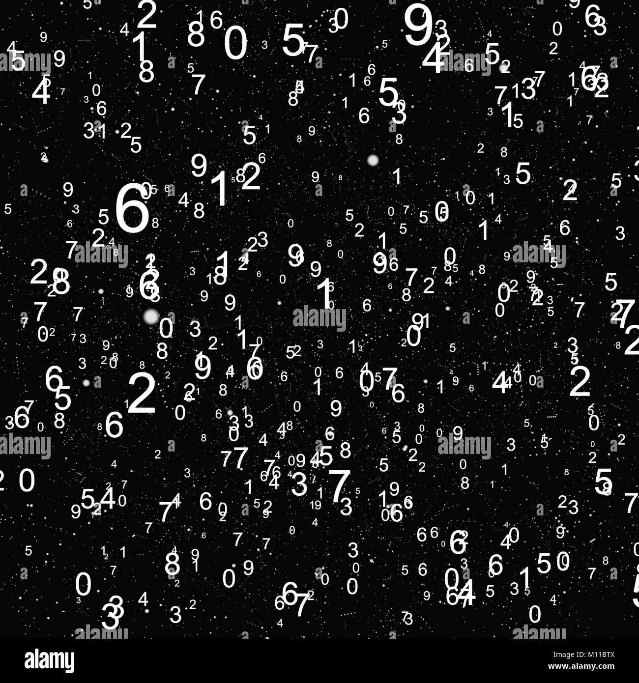 Abstract background with numbers Stock Photo - Alamy