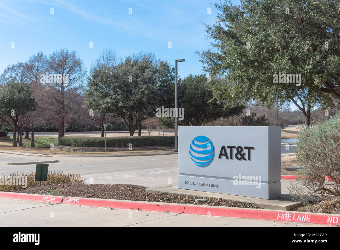Entrance to AT T Training Campus in Irving, Texas, USA Stock Photo - Alamy